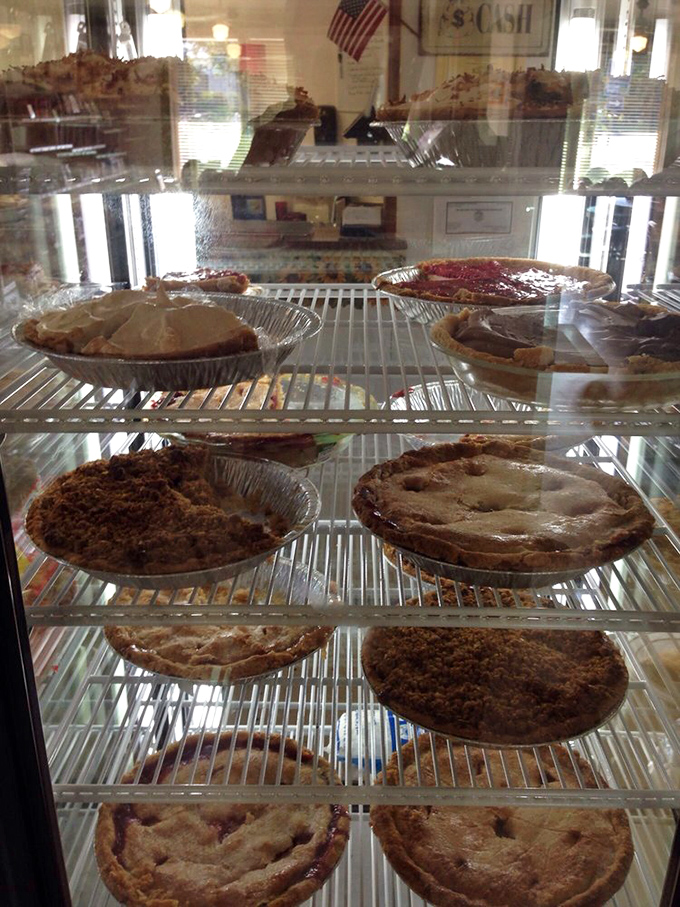 The pie case&mdash;Kansas's version of the Louvre. Each shelf displays masterpieces that took generations to perfect and seconds to appreciate.