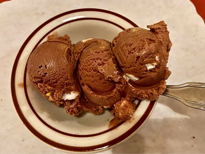 Chocolate ice cream that doesn't apologize for being simple&mdash;because when it's this good, with ribbons of cream throughout, why complicate perfection?