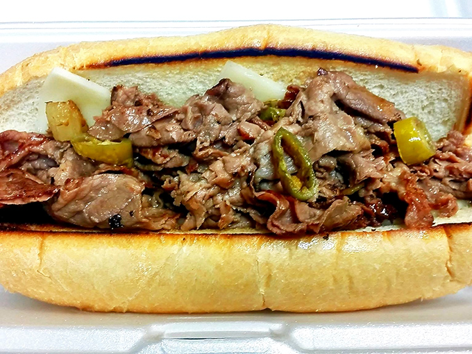 Behold the sandwich equivalent of a standing ovation &ndash; thinly sliced beef with green peppers nestled in a roll worthy of your immediate attention.