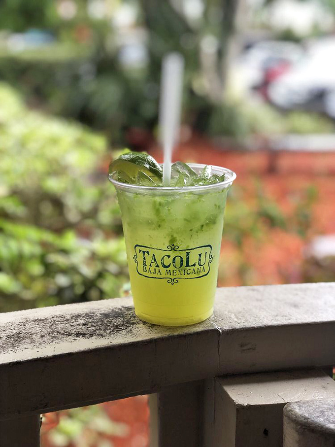 A jalape&ntilde;o margarita that glows greener than a Florida lawn after rain. Refreshing with just enough kick to wake up your taste buds.