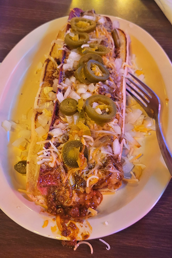Not your average hot dog! This loaded creation piles on jalape&ntilde;os, cheese, and onions for a Tex-Mex twist on an American classic.