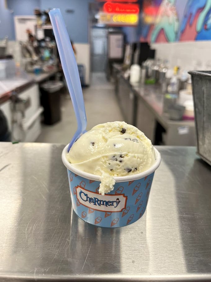 The double-decker dream team. Two scoops playing off each other like jazz musicians in a perfect duet of complementary flavors.