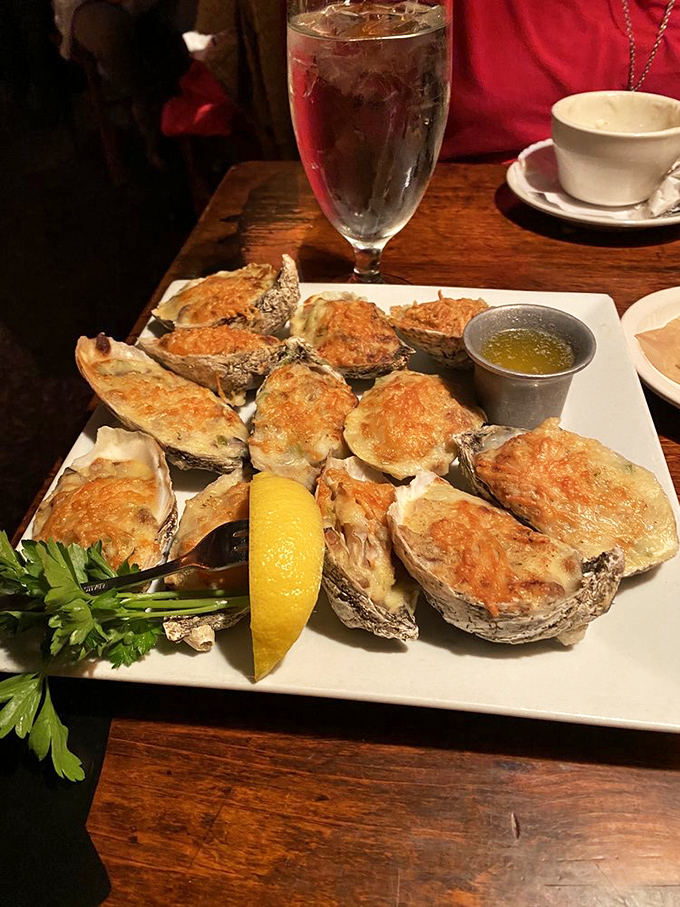 These golden-topped oysters aren't just appetizers; they're little boats of flavor sailing straight into your heart.