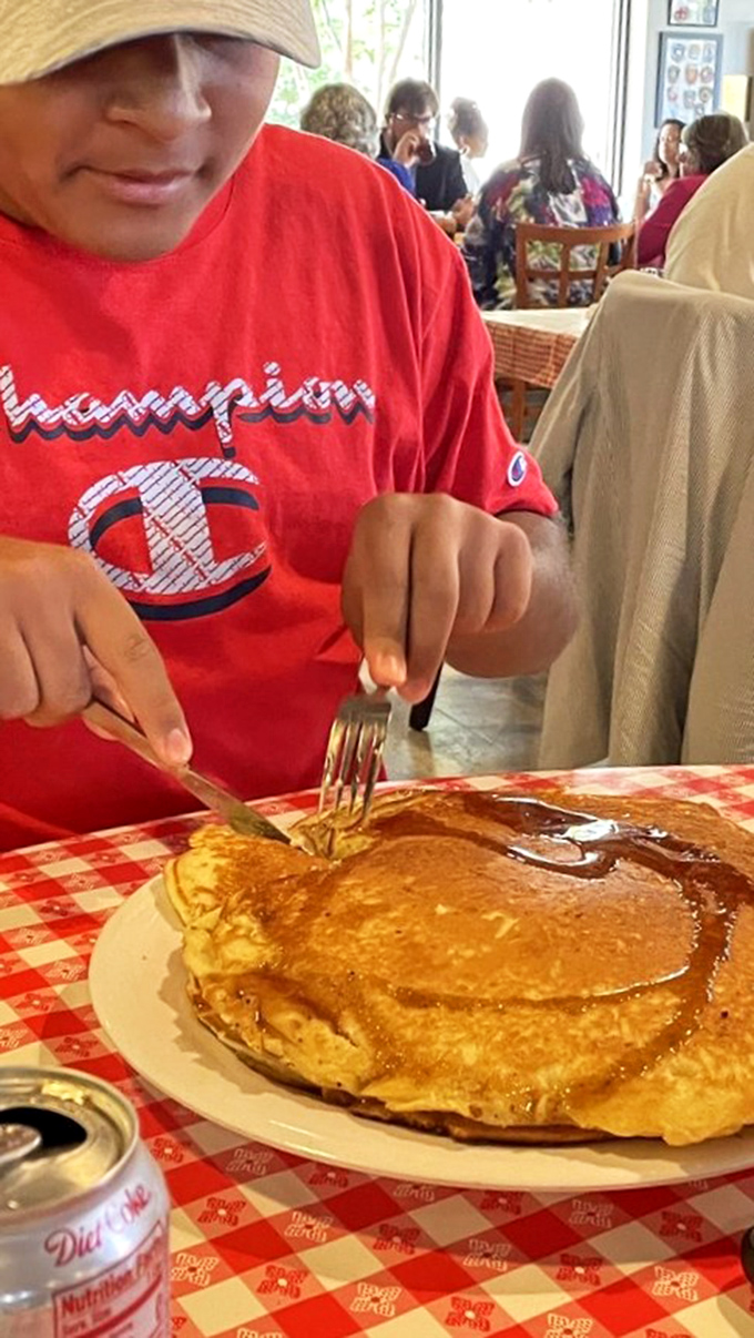 That pancake isn't just breakfast&mdash;it's a golden canvas of possibility awaiting your maple syrup masterpiece.