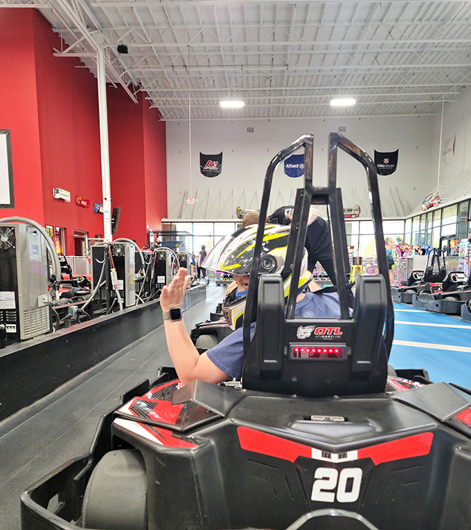 "I'm just here to have fun," you'll say before transformation begins. Two laps later, you're calculating racing lines and muttering about optimal braking points. 