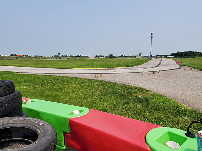 The colorful barriers aren't just for show &ndash; they're strategic safety features that have cushioned the egos of countless overconfident first-timers.