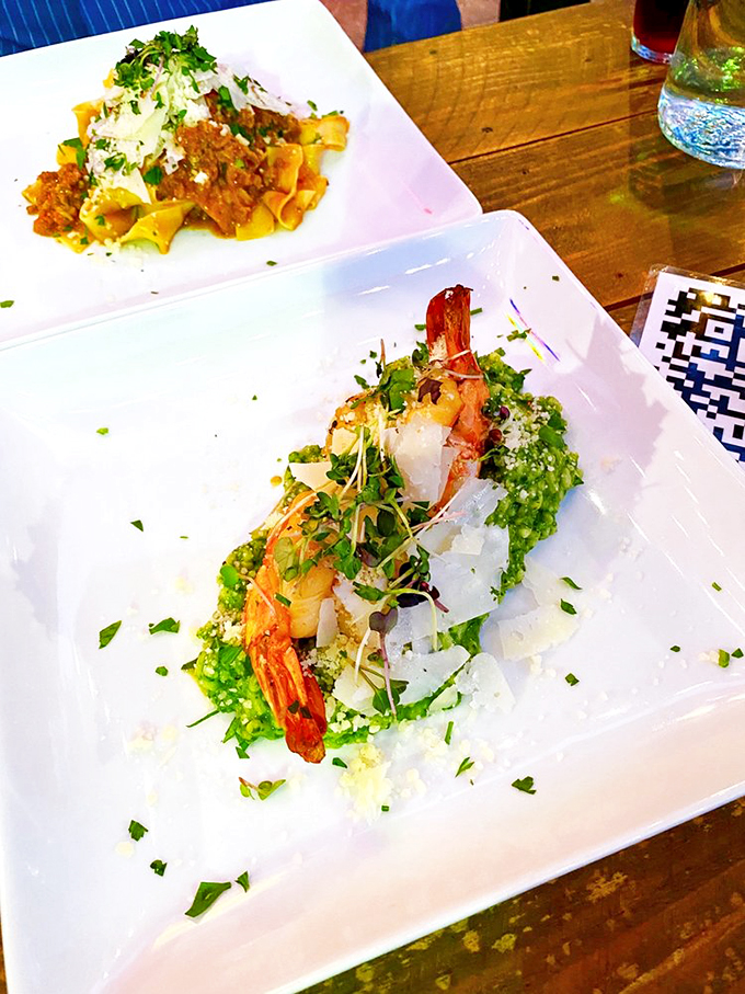 A calzone that's crossed the line from food to architecture&mdash;golden-brown and stuffed with promises it fully intends to keep.