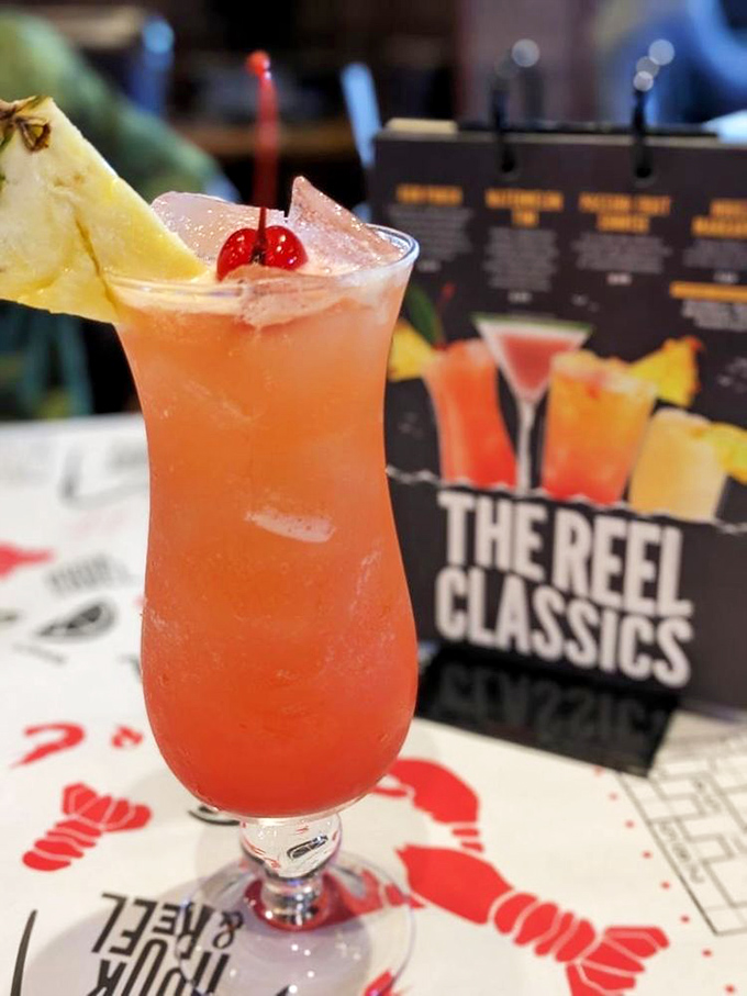 A tropical cocktail that transports you from wheat fields to palm trees faster than any plane ticket could.