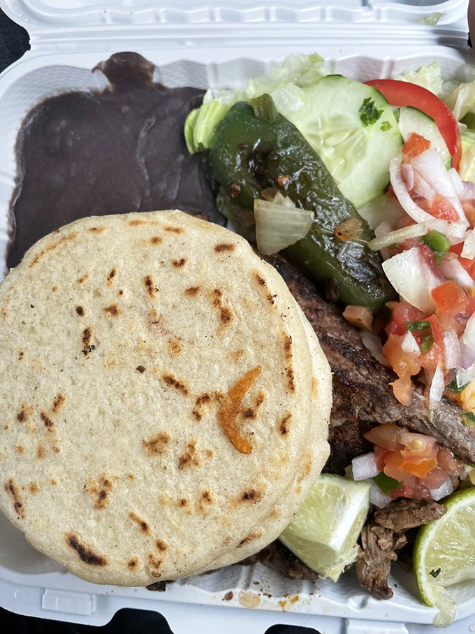 Steak fajitas that would make a Texan jealous&mdash;tender meat, perfectly charred vegetables, and handmade tortillas ready for your personal assembly skills.