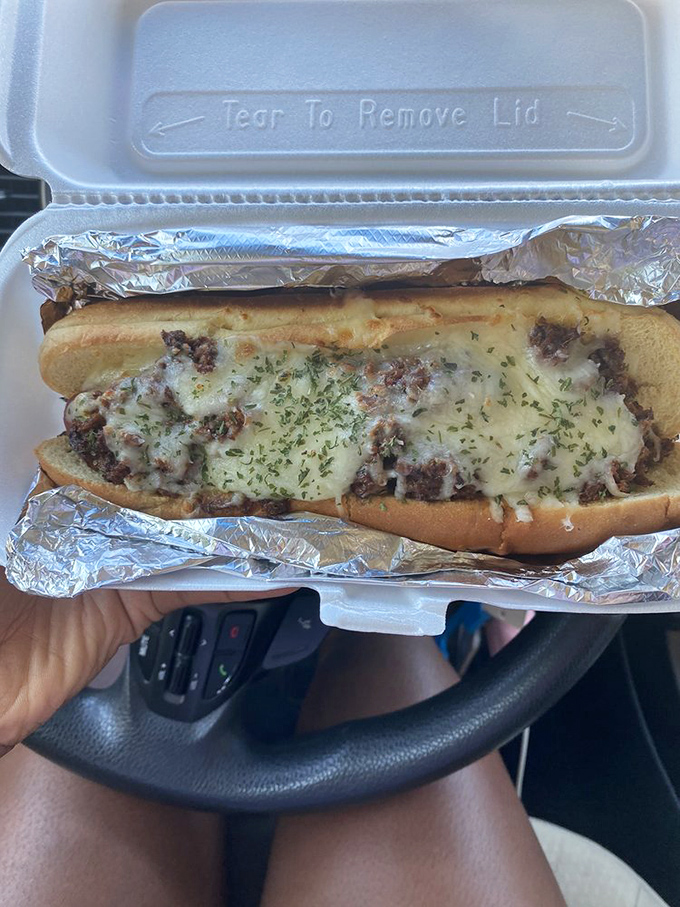 Behold The Incredible Dog&mdash;it won't turn green when angry, but with cheese steak toppings this good, you might when someone asks for a bite.