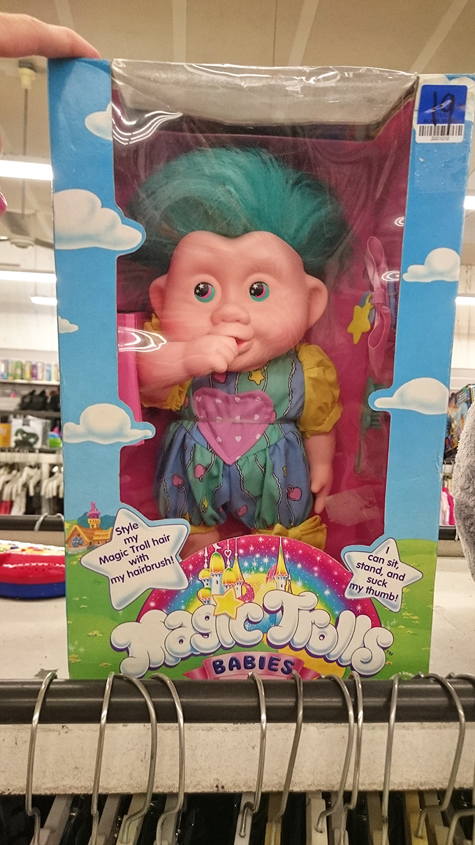 Remember Troll dolls? This vintage toy section is a time machine to childhoods past&mdash;complete with slightly unnerving plastic faces.