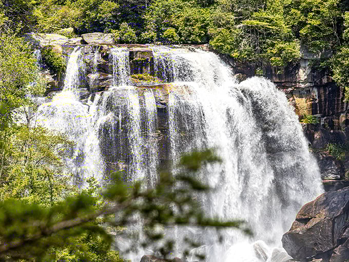 Close enough to feel the raw power that carved these mountains over millennia. It's like watching geological history with the volume turned up.