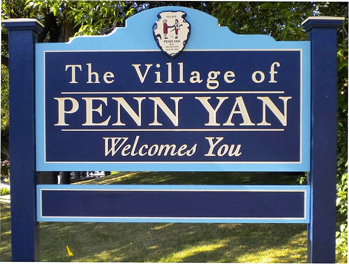 The welcome sign says it all &ndash; Penn Yan embraces visitors with the enthusiasm of a grandmother who's been waiting all year for your visit.