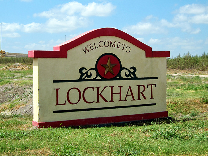 The welcome sign says Lockhart, but it might as well say "Slow Down, You're Home Now" for those looking to escape big-city chaos.