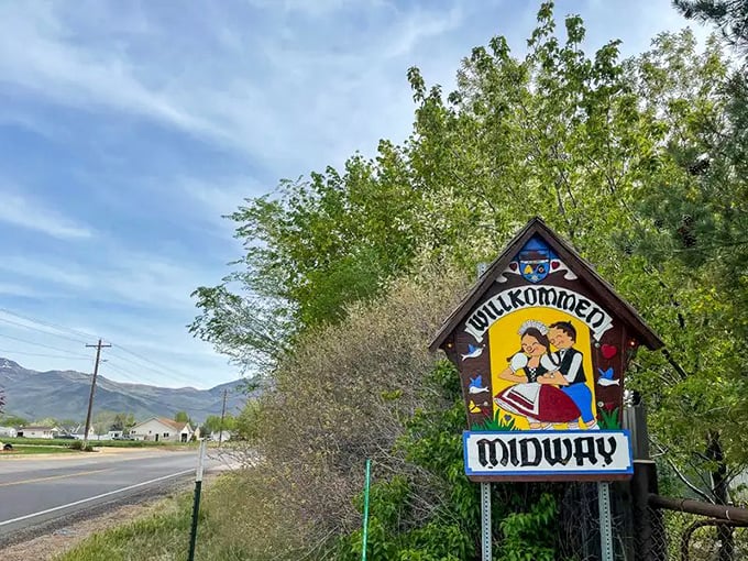 Willkommen to Midway isn't just a sign—it's the first chapter of your story about finding an affordable slice of alpine paradise.