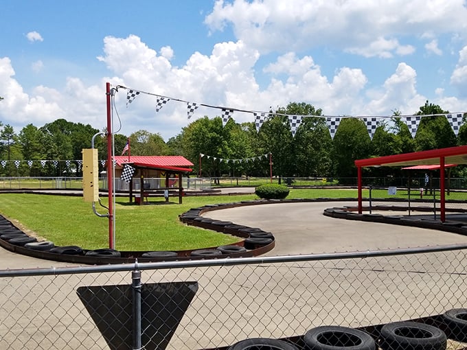 Under Oklahoma's big sky, the winding track sits patiently, its tire-marked surface a canvas of previous racing glories and occasional spin-outs.