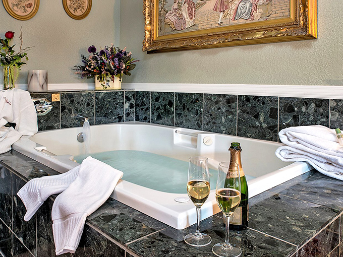 The bathtub that's seen more genuine relaxation than a therapist's couch. Add champagne and suddenly Monday's problems seem very, very far away.