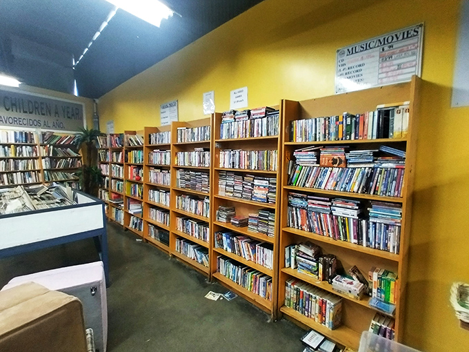 Literary heaven for bibliophiles&mdash;shelves packed with paperbacks, hardcovers, and forgotten bestsellers create a paper maze that would make Jorge Luis Borges feel right at home.