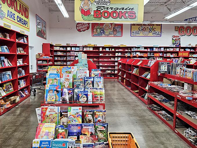 Literary lottery winners browse here daily. The "Ollie's Bargain Books" section is where reading habits thrive and budgets survive.