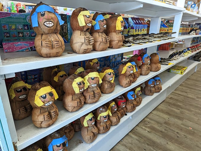 The "Hermit Crabs" stand&mdash;where vacation impulse purchases come with ongoing responsibility! That blue-roofed hut has launched thousands of "But Mom, I'll take care of it!" promises. 