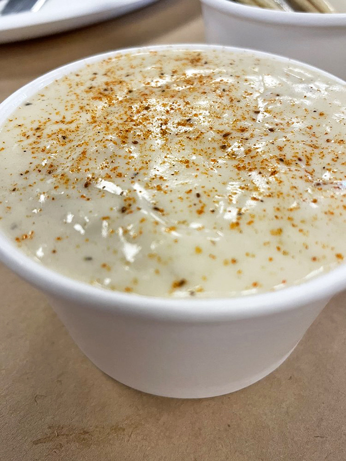 Cream of crab soup that's practically a Maryland handshake&mdash;velvety, rich, and speckled with Old Bay. Winter comfort in a bowl, any time of year.