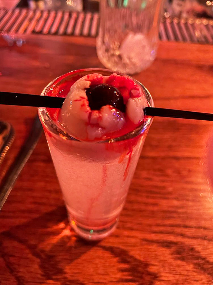 This isn't just a cocktail&mdash;it's a science experiment gone deliciously wrong, complete with an eyeball garnish that watches you drink.