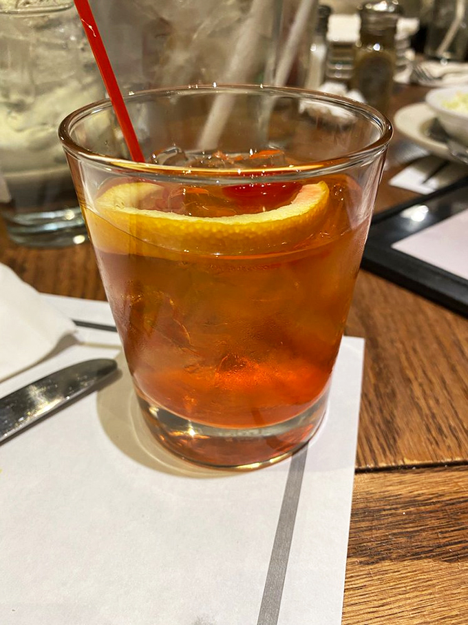 An old fashioned that says "I'm sophisticated, but I still know how to have fun"&mdash;like James Bond at a county fair.