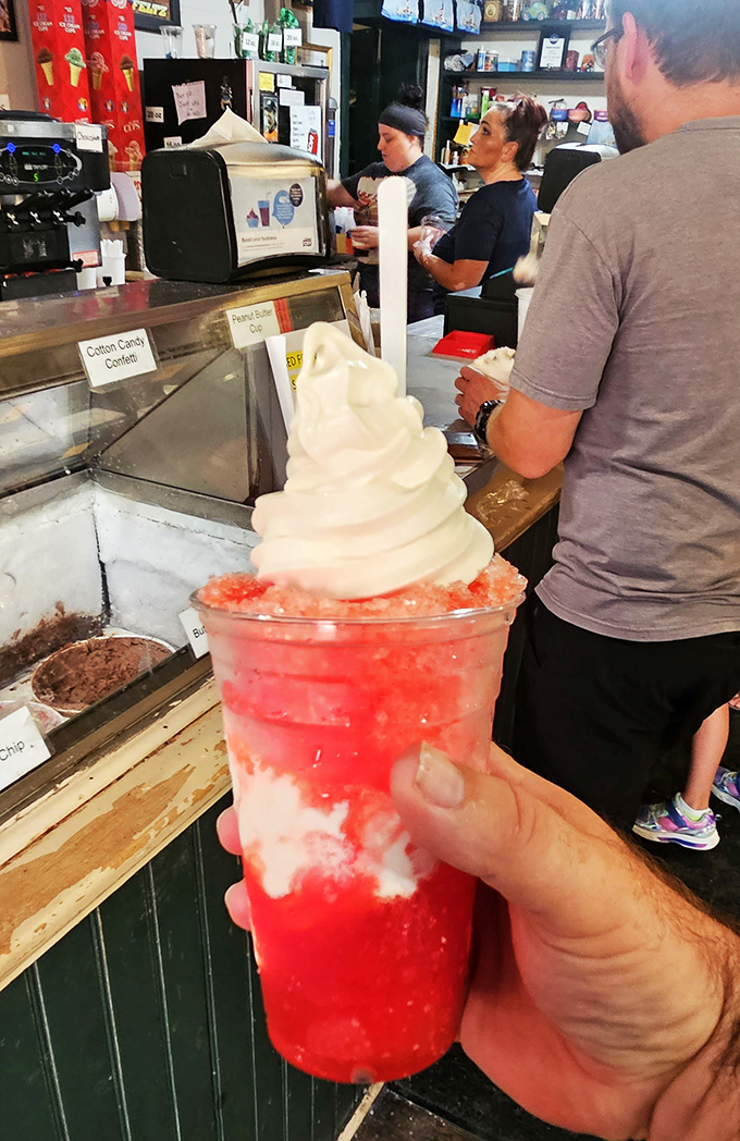 A snowball with soft serve&mdash;the Maryland summer survival kit that makes humidity almost bearable. Almost.