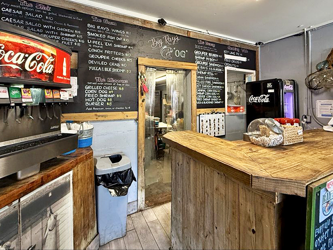 The ordering counter feels like the galley of a well-loved fishing boat&mdash;functional, no-nonsense, and promising delicious treasures from the deep.