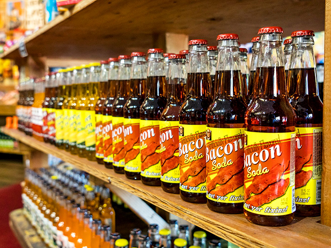 Bacon soda: proof that America's obsession with bacon has finally gone too far, yet somehow not far enough.