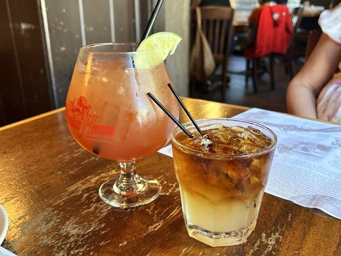 Tropical libations that would make even the most hardened sailor say "shiver me timbers!" One sip and you're transported to Caribbean waters.