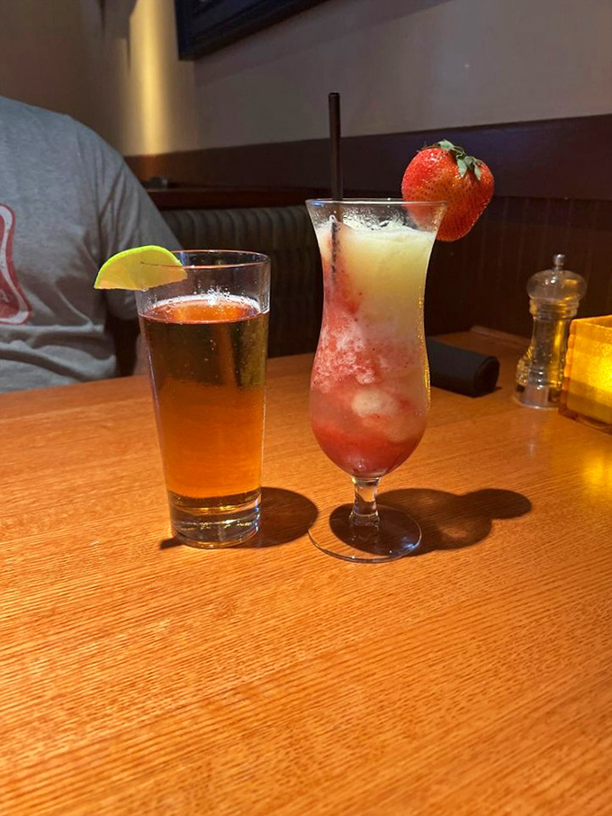 Cocktails that bring vacation vibes to Pennsylvania&mdash;that strawberry concoction is basically summer in a glass, no passport required. 