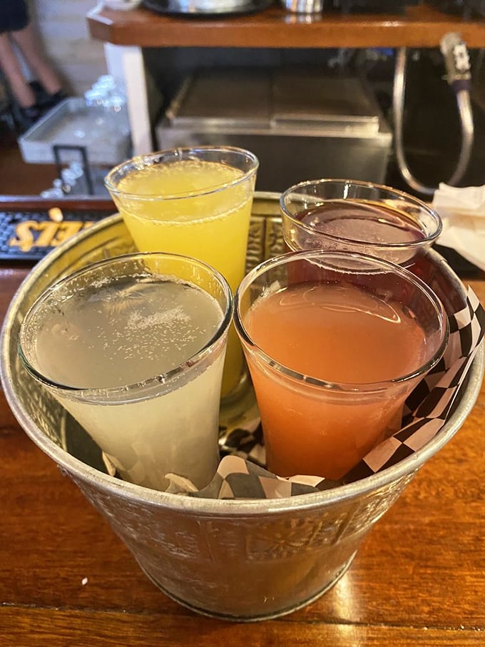 A bucket of liquid sunshine to kickstart your day. These mimosas don't just brighten mornings&mdash;they transform them.