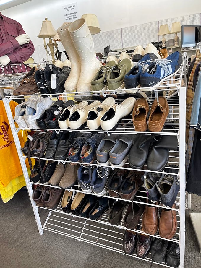 Shoes with more previous lives than a Buddhist monk. Each pair tells a story&mdash;some more believable than others.