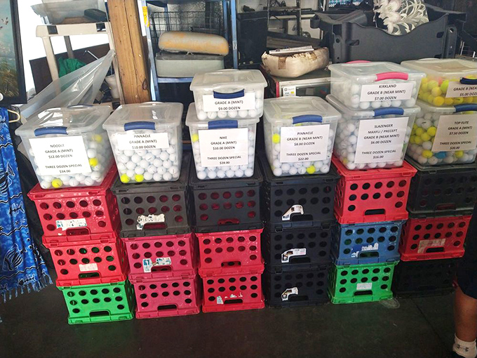 Golf ball heaven for the duffer on a budget. Why pay pro shop prices when these dimpled treasures are practically begging for a second chance?