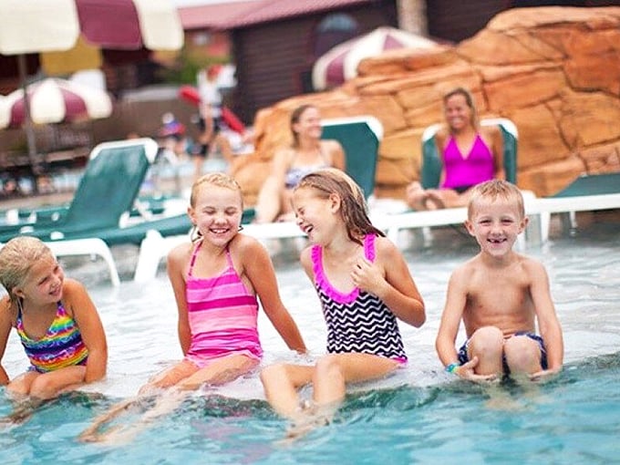 Pure, unfiltered joy in its natural habitat. These kids haven't yet realized that someday they'll be the adults paying for all this fun.