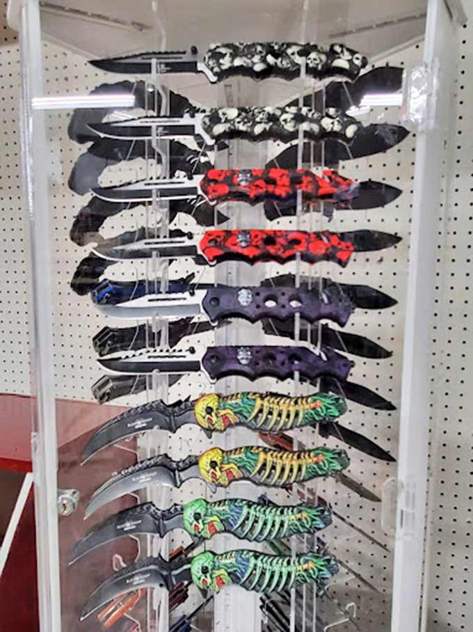 Not your grandmother's letter openers! These colorful collectible knives blend function with mountain flair - outdoorsy chic at its finest.