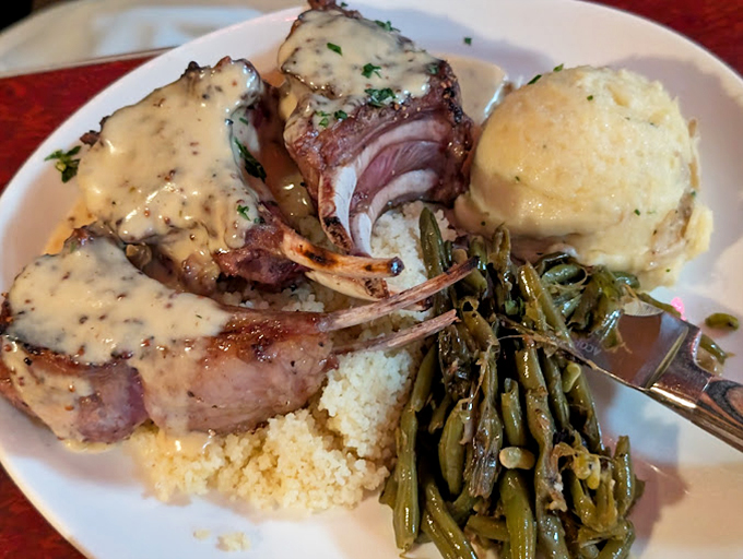 These lamb chops aren't just dinner, they're an event. Served with a sauce so good you'll contemplate drinking it directly from your plate.