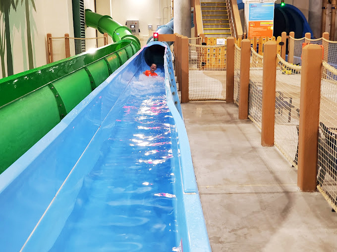 A water slide that's practically a water highway &ndash; the journey is just as thrilling as the splash landing at the end.