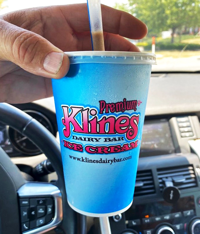 Car cup holders were invented specifically for this moment. Kline's milkshakes: turning ordinary commutes into victory laps since 1943.
