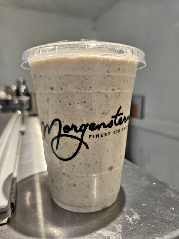 This isn't your drive-thru milkshake&mdash;it's a sophisticated adult beverage disguised as childhood nostalgia. Those speckles promise real flavor, not artificial nonsense.