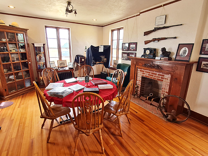 The museum room feels like stepping into your history-obsessed uncle's den – if your uncle happened to be a 19th-century military officer with excellent taste.