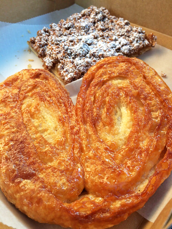 Golden palmiers that shatter with each bite, their caramelized edges offering that perfect balance of butter, sugar, and "just one more won't hurt."