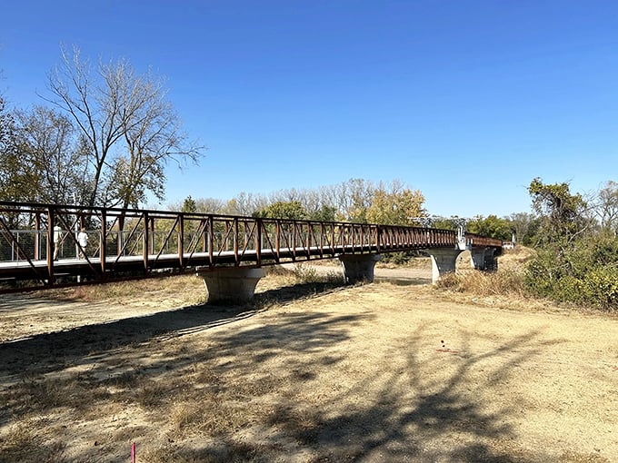 Engineering meets nature in perfect harmony. This pedestrian bridge connects not just riverbanks, but people to experiences waiting on the other side.