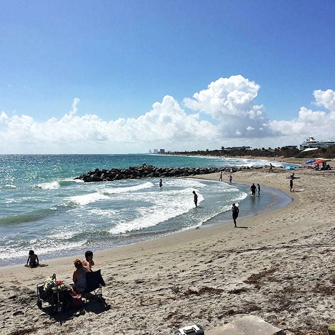 Social distancing, Florida style. Even before it was mandatory, this beach offered enough space for everyone to claim their own slice of paradise.