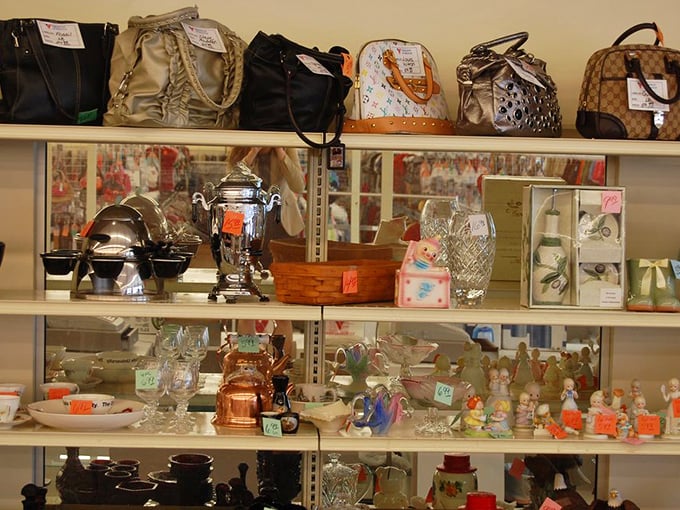 Curated chaos at its finest&mdash;where silver tea sets and vintage handbags create a museum of American domestic life.