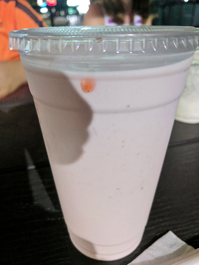 This shake isn't just thick—it's contemplating a career change to become soft-serve. Straws need not apply.