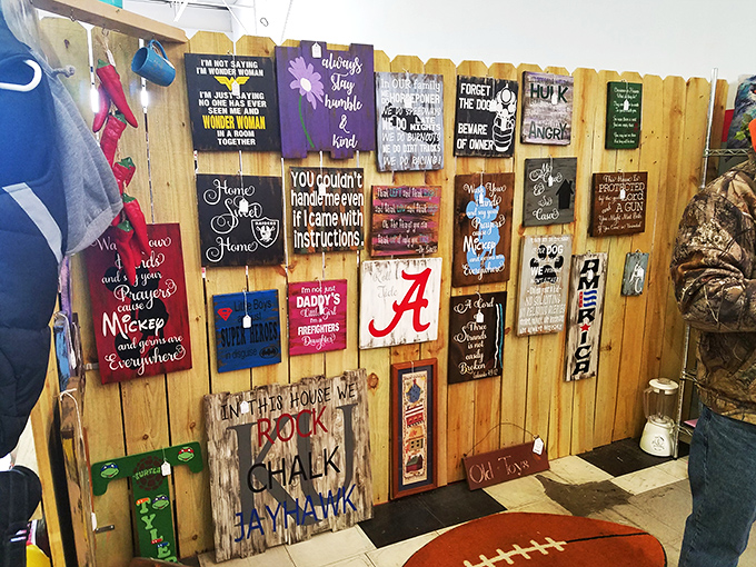 Wall décor that speaks volumes—from Alabama pride to life philosophies that would make your grandmother nod in approval.