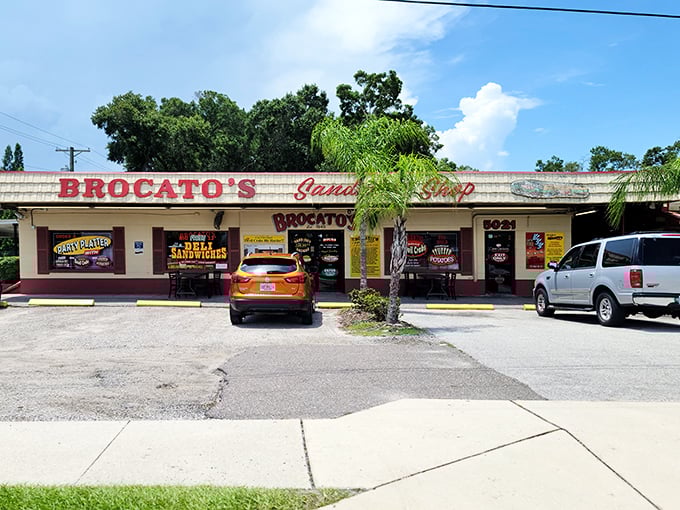 Brocato's weathered sign and simple storefront hide Tampa's temple to the art of the perfect Cuban sandwich.