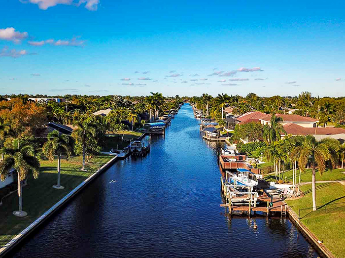 Cape Coral's famous canal system creates a waterfront lifestyle that elsewhere would cost millions &ndash; here, it's just Tuesday in paradise.